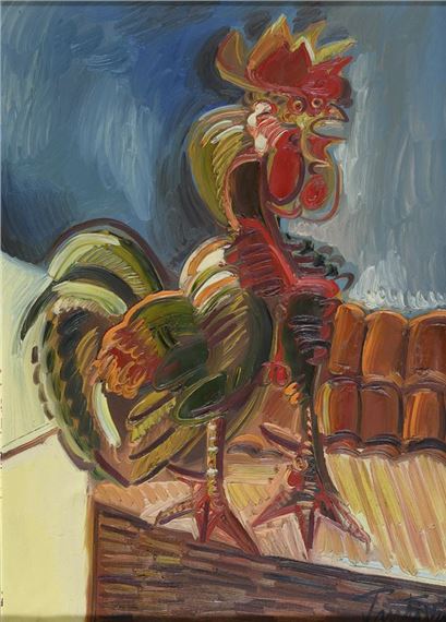 Pier Claudio Pantieri | DIPINTO GALLO DI PIER CLAUDIO PANTIERI (1971 ...