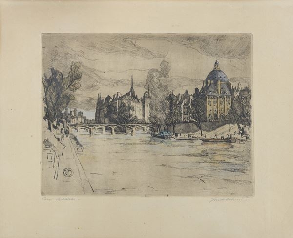 Guido Colucci | INCISIONE ÎLE DE LA CITÉ DI GUIDO COLUCCI (1877 ...
