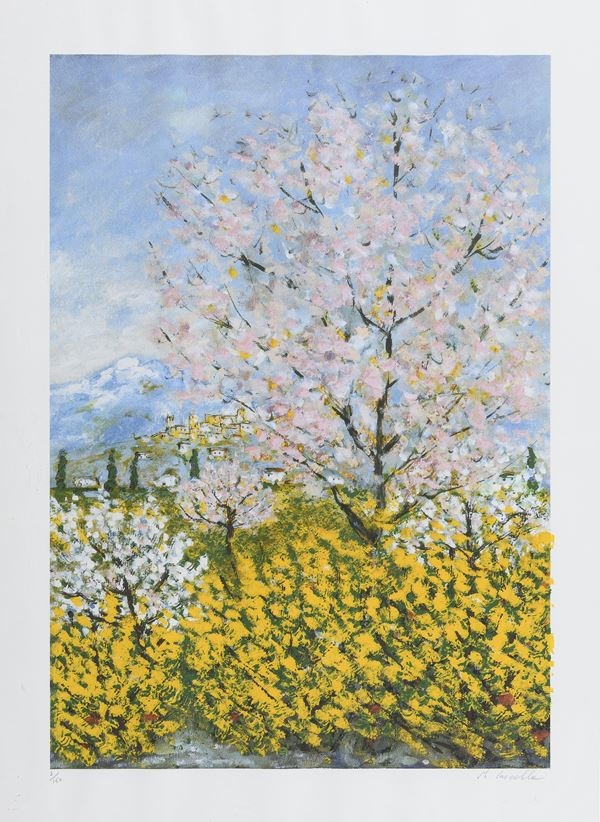 Michele Cascella | LITOGRAFIA PRIMAVERA DI MICHELE CASCELLA (1892) | MutualArt