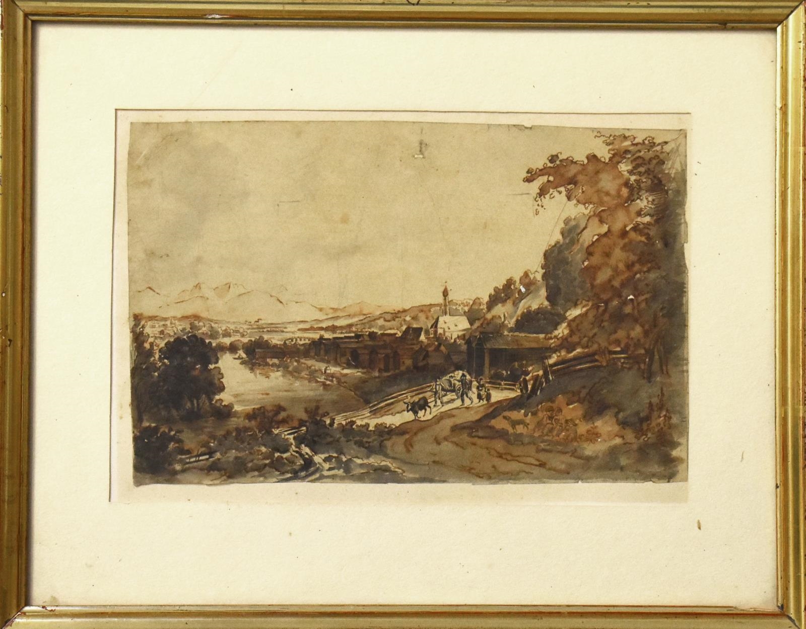 Johann Georg von Dillis | Blick auf Wolfratshausen | MutualArt