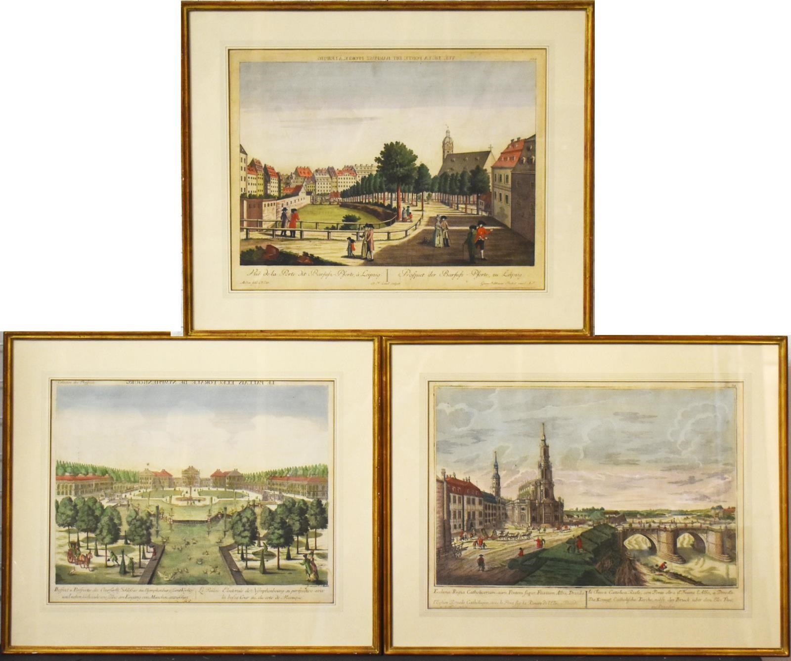 Georg Balthasar Probst | Drei Guckkastenblätter | MutualArt