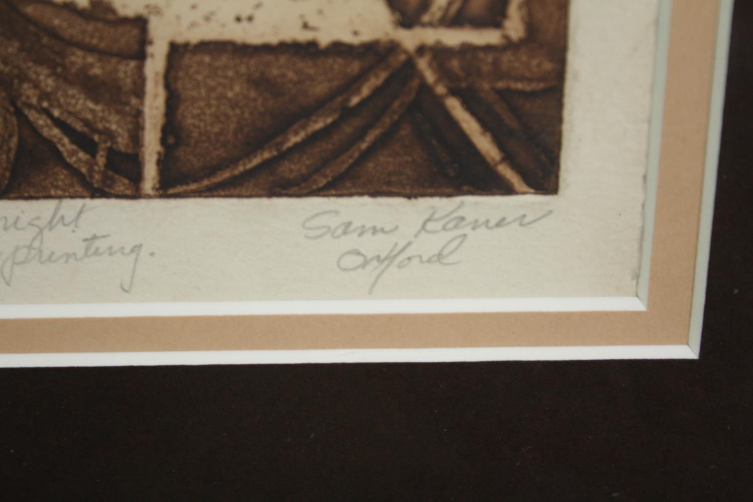 Sam Kaner | edition etching | MutualArt