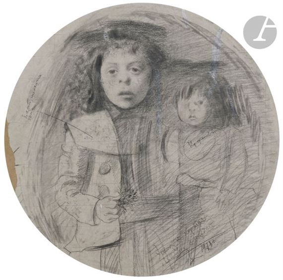 Alain Kleinmann | Little girl with doll (1978) | MutualArt