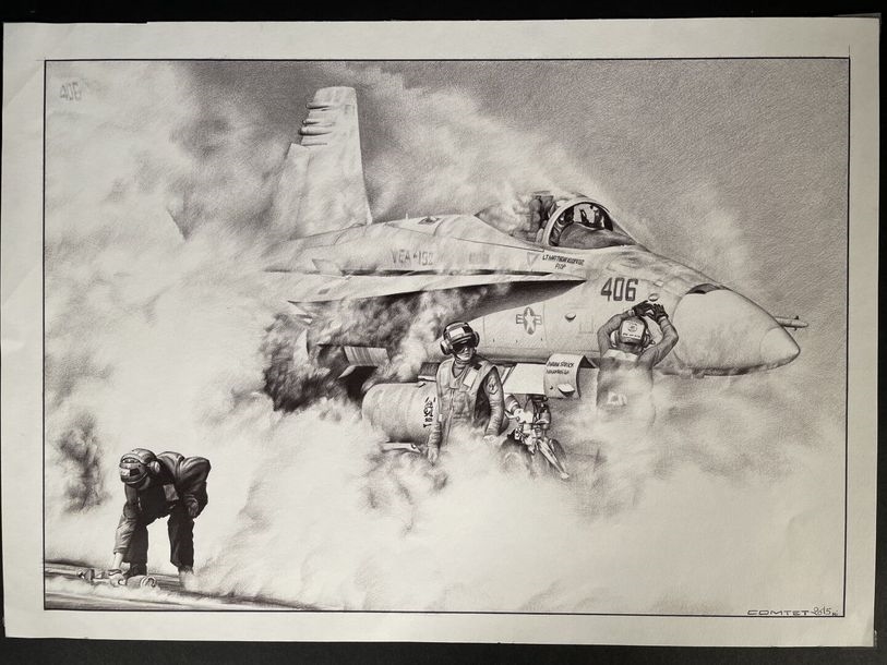 Franck Comtet | The F18 Hornet | MutualArt