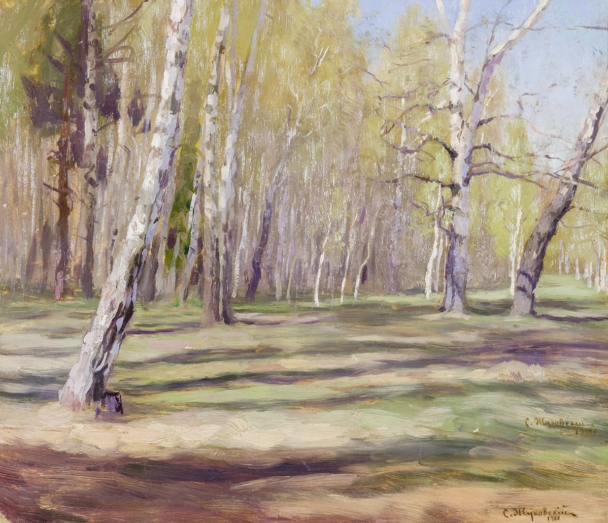 Stanisław Yulianovitch Żukowski | Spring (1900) | MutualArt