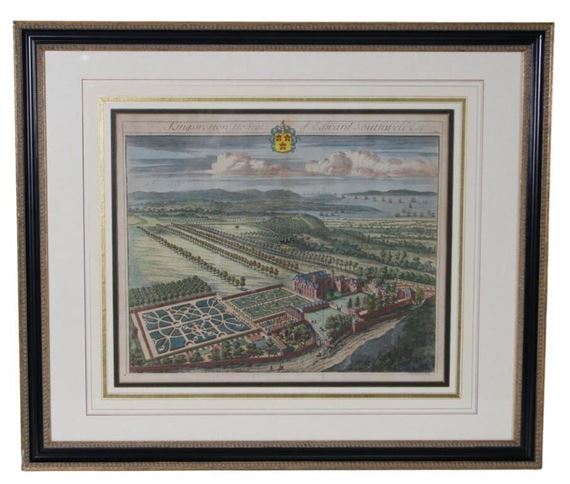 Johannes Kip | JOHANNES KIP HAND COLORED ENGRAVING LONDON ESTATE ...