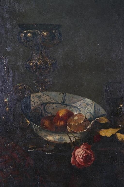 Maria Vos | 19TH CENTURY MARIA VOS STILL LIFE OIL ON PANEL (19th ...