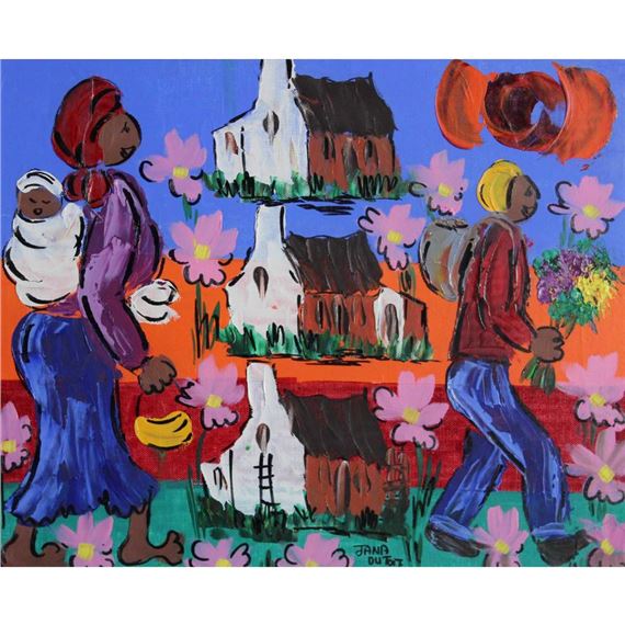 Jana du Toit | FIGURES WITH HOUSES | MutualArt