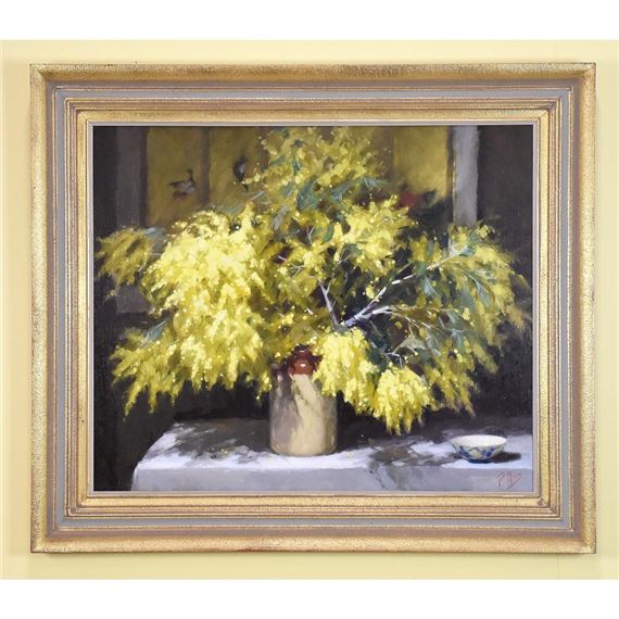 Patricia Moran | Interior View with Still Life | MutualArt