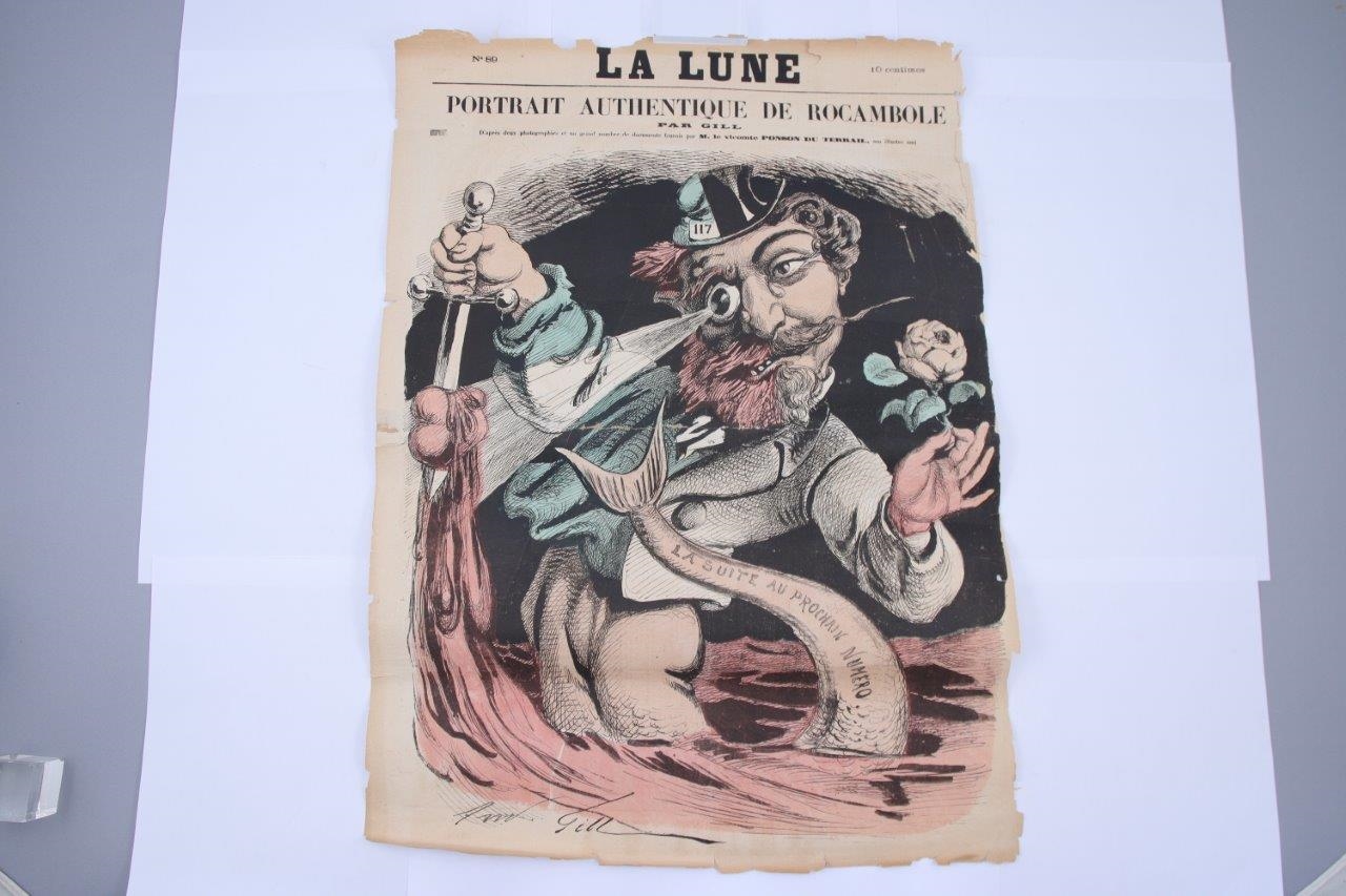 Andre Gill | Portrait authentique de Rocambole | MutualArt