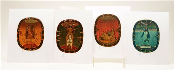 Roman Romanyshyn | 4 exlibris op naam van Meulemans | MutualArt