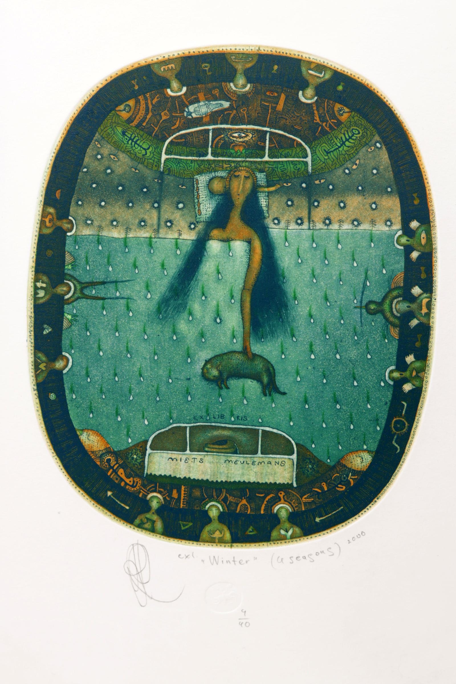 Roman Romanyshyn | 4 exlibris op naam van Meulemans | MutualArt