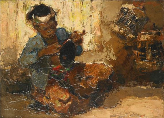 Gerard Pieter Adolfs | Bird market | MutualArt