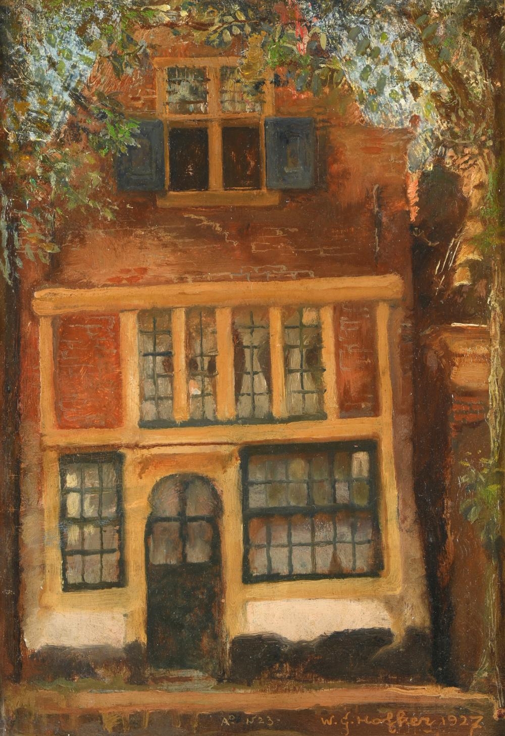 Willem Gerard Hofker | View of a Balinese temple (1947) | MutualArt