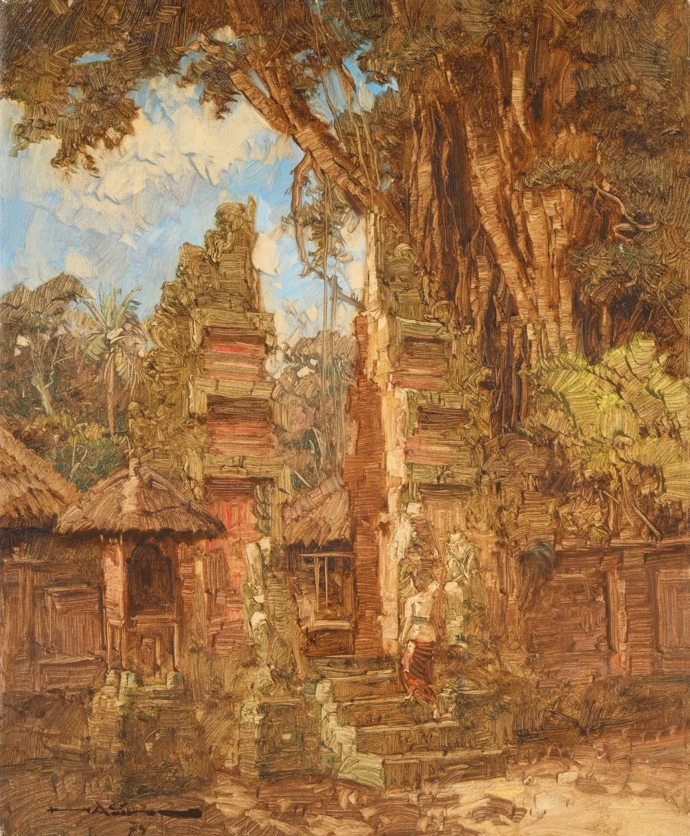 Hasim | Woman at the temple gate | MutualArt