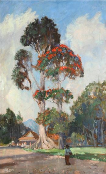 Hal Wichers | Woman in Indonesian landscape | MutualArt