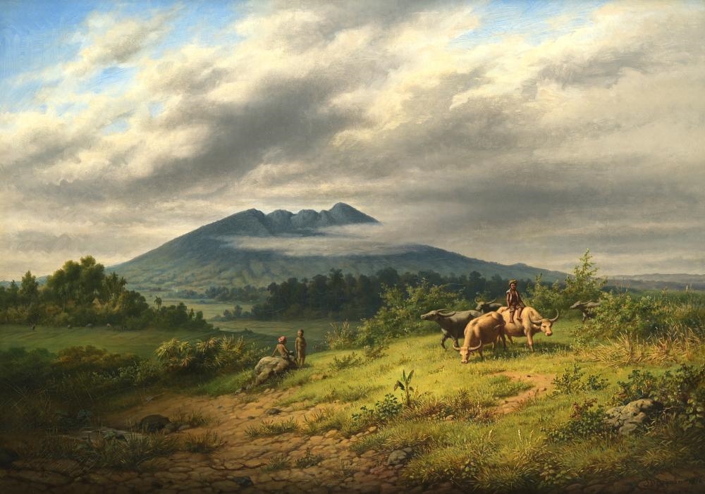 Jan Daniel Beynon | Portrait of an Indonesian Girl Holding a Basket ...