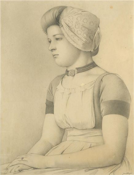 Jan Heyse | Young woman in Walcheren (Zeeland) traditional costume ...