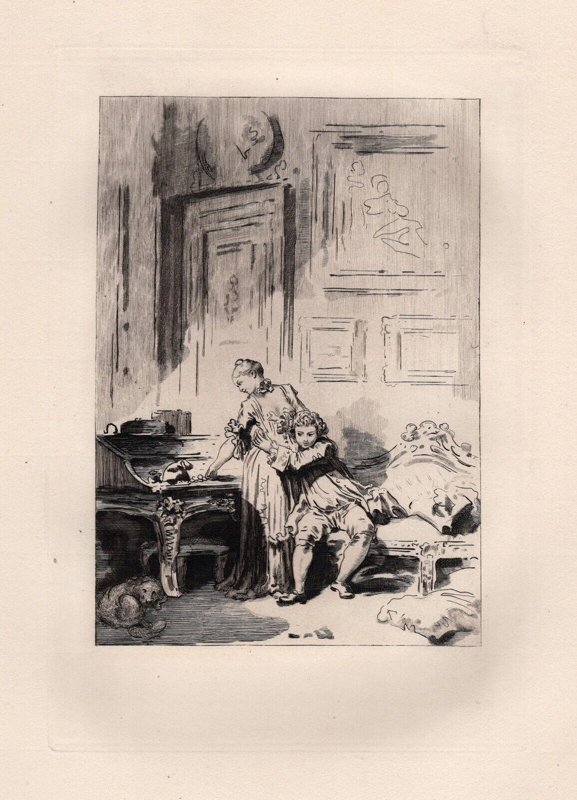 Jean-Honoré Fragonard | A Woman Miser Gallant Swindler (1883) | MutualArt