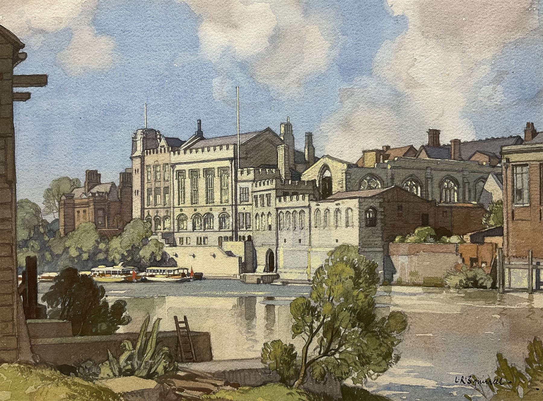 Leonard Russell Squirrell | The Guildhall from the River Ouse - York ...