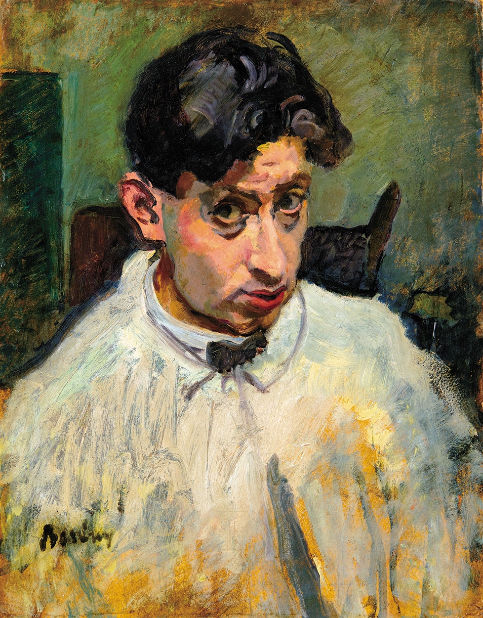 Robert Berény | Self-portrait studium (1906) | MutualArt