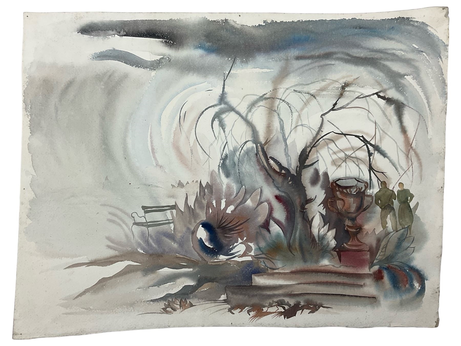 Willy Tirr | Abstract Park Landscape | MutualArt