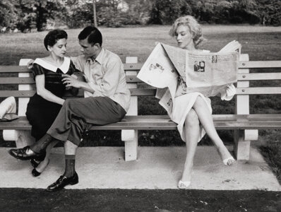 Sam Shaw | Marilyn Monroe and Arthur Miller at Roxbury, Connecticut ...
