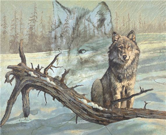 Kobus Moller | Kobus Moller (1949- ), Timber Wolf (1991) | MutualArt