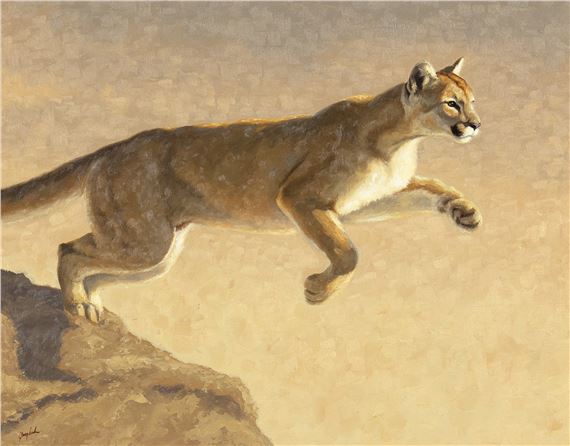 Greg Wilson | Greg Wilson (1962- ), Pouncing Puma | MutualArt