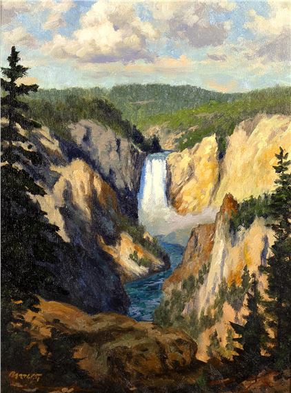William Bartlett | William Bartlett (1960- ), Yellowstone Lower Falls ...