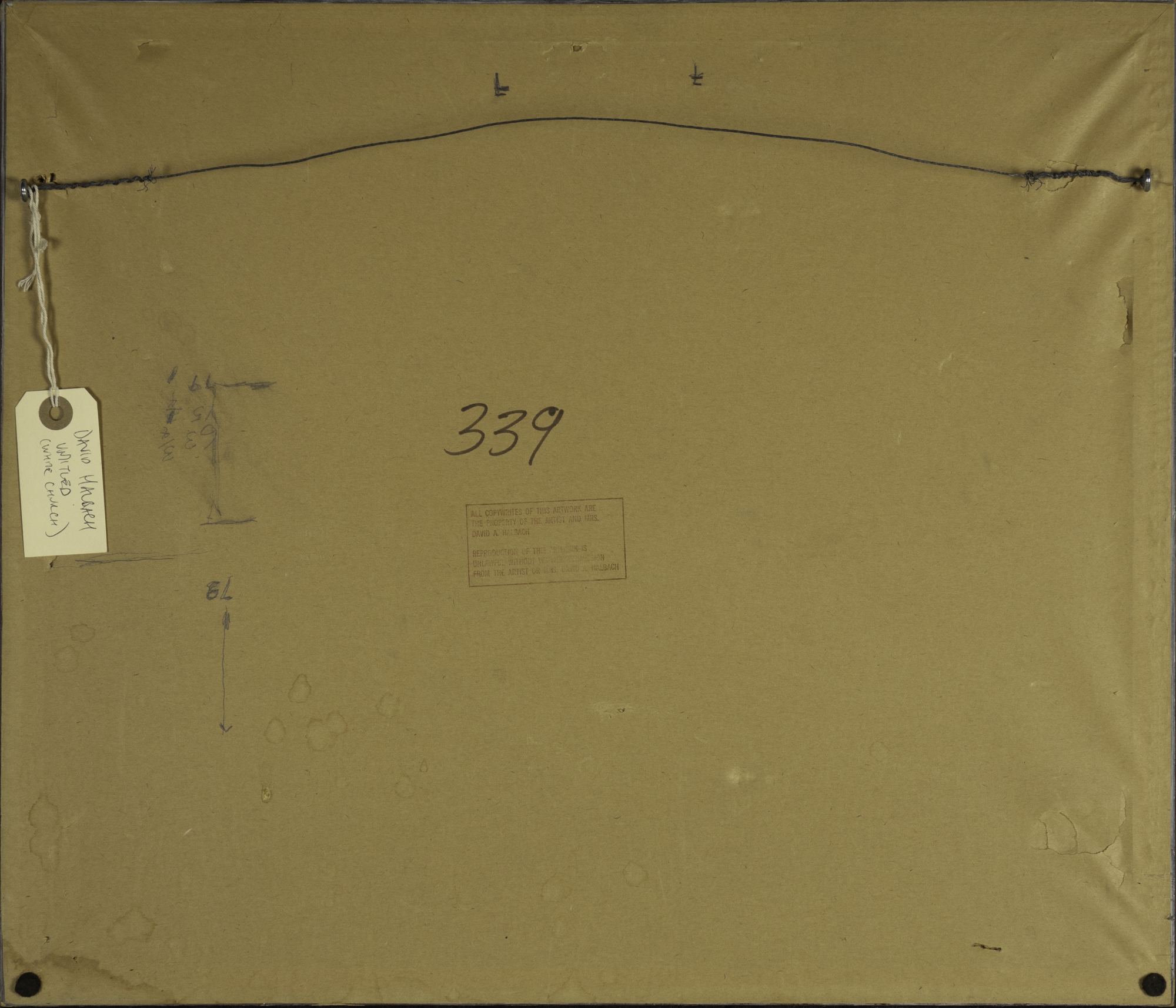 David Halbach | David Halbach (1931-2022), White Church (1973) | MutualArt