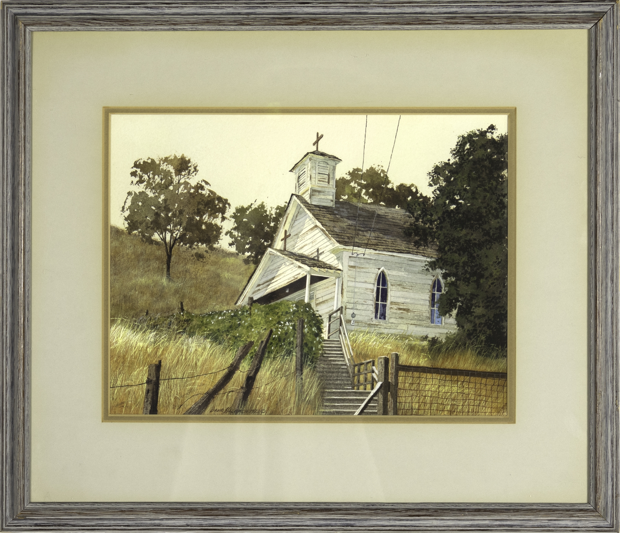 David Halbach | David Halbach (1931-2022), White Church (1973) | MutualArt