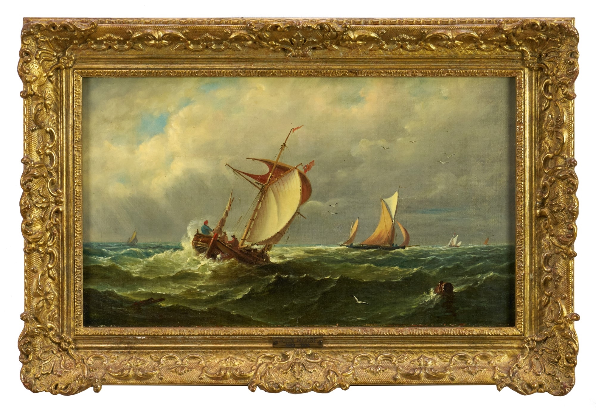 John Moore | Shipping at Moonlight | MutualArt