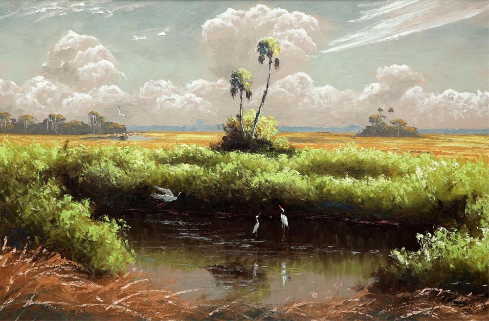 Alfred Hair | FLORIDA HIGHWAYMEN MASTERPIECE WETLAND | MutualArt