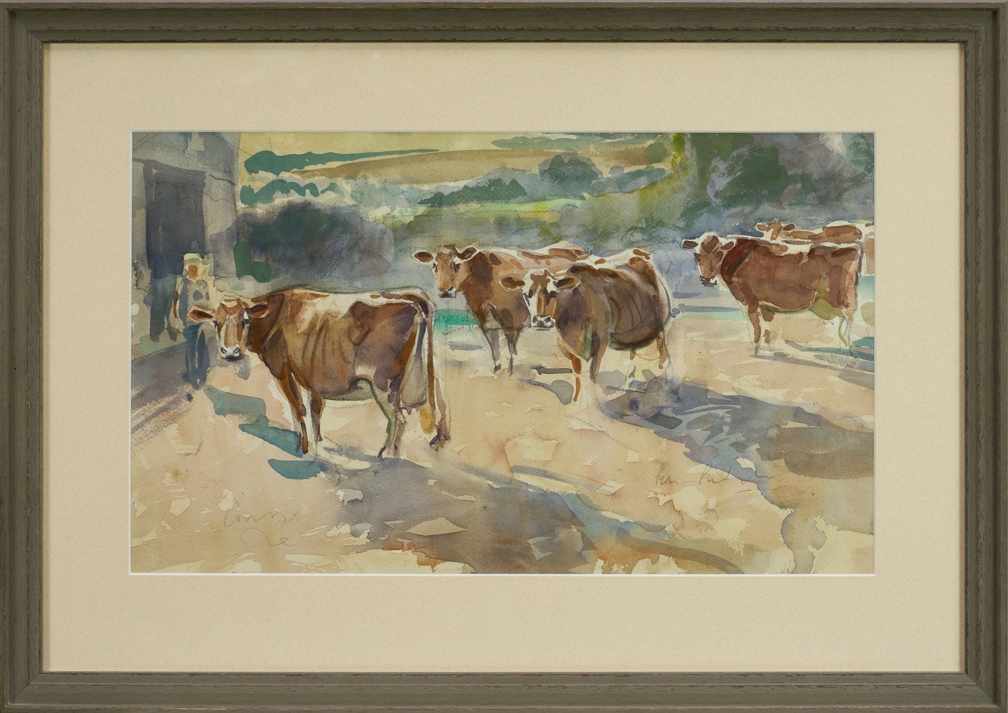 Peter Partington | Cattle in a Farmyard | MutualArt