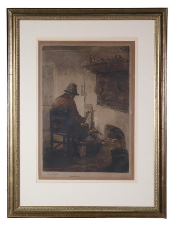 Isidore Opsomer | PENCIL SIGNED ISIDORE OPSOMER ENGRAVING | MutualArt