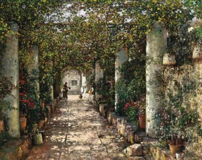 Robert Russ | An Italian Pergola (Circa 1907) | MutualArt