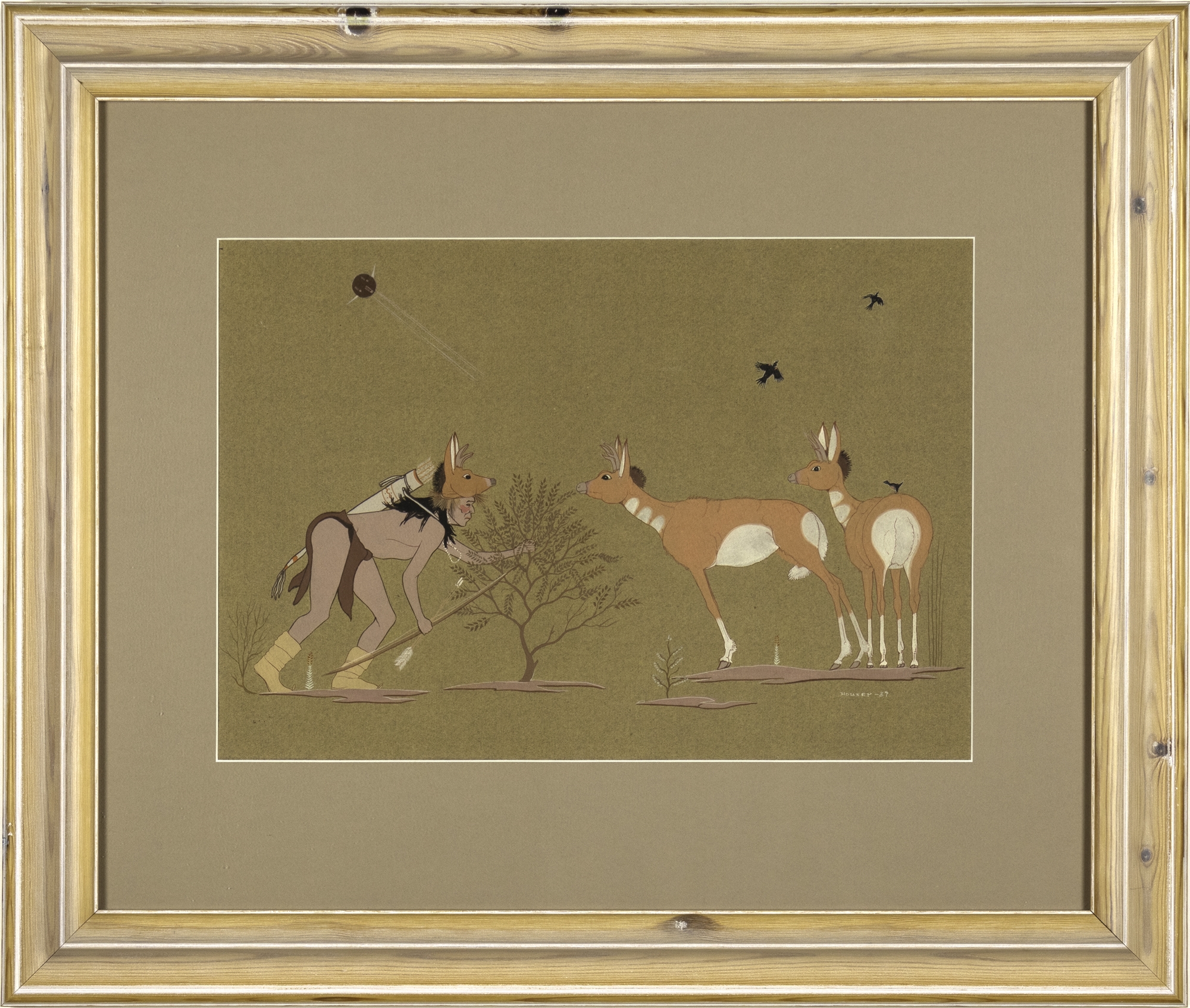 Allan Houser | Antelope Hunter (1939) | MutualArt