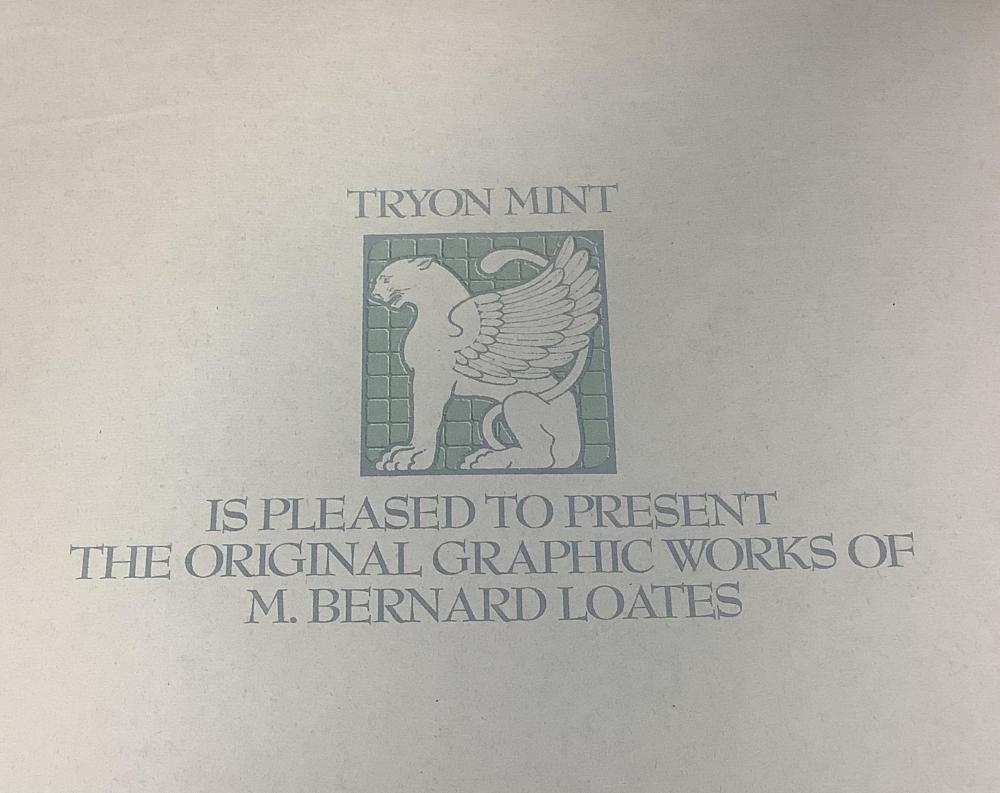 M. Bernard Loates | M Bernard Loats Signed & Numbered Lithograph ...