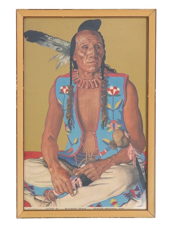 Winold Reiss | Seated Native American Woman | MutualArt
