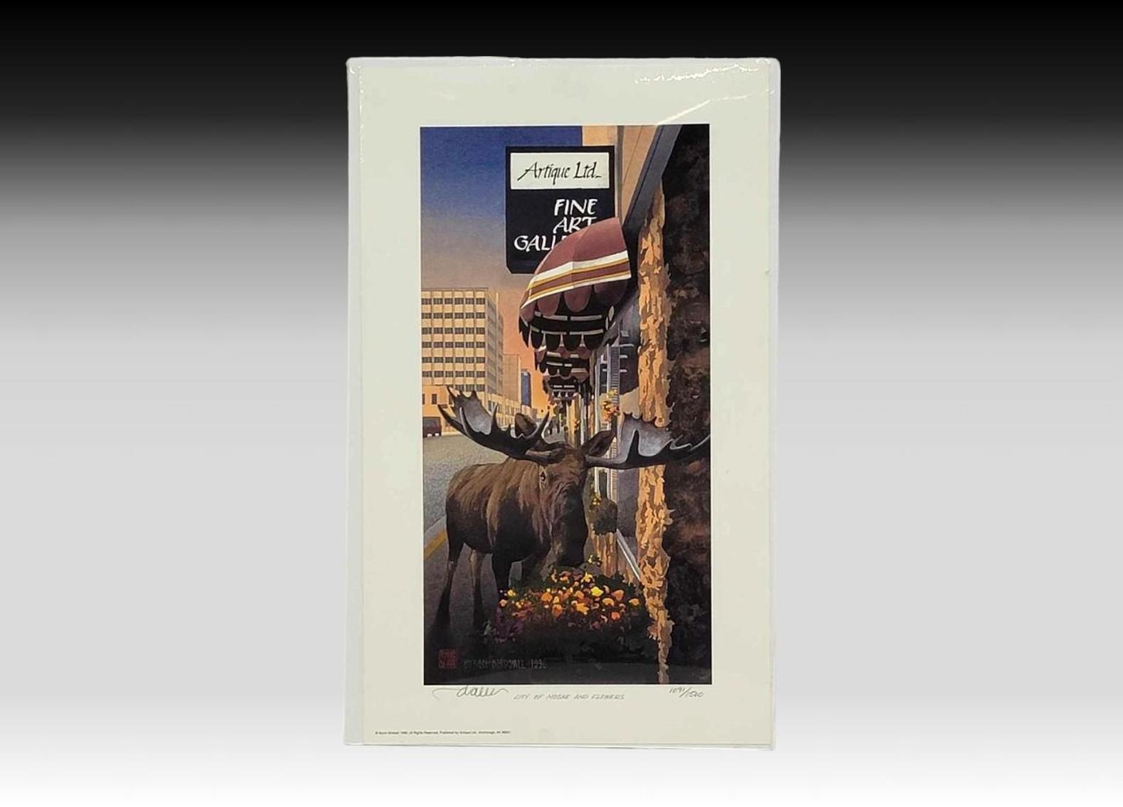 Byron Birdsall | City of Moose and Flowers | MutualArt