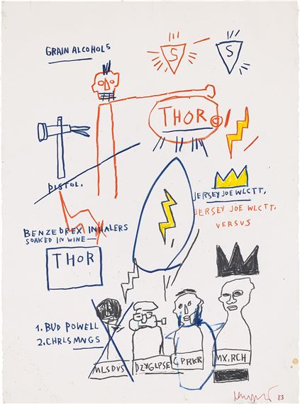 Jean-Michel Basquiat | Untitled (Skull B) (1984) | MutualArt