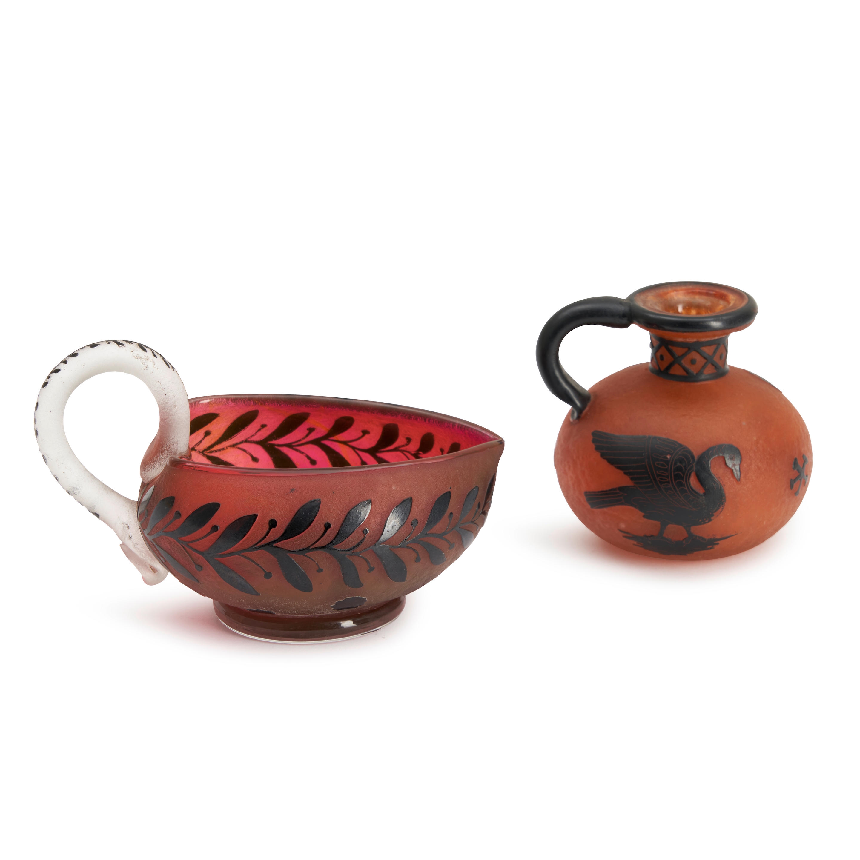 Daum Frères | TWO DAUM NEOCLASSICAL CAMEO GLASS VESSELS, | MutualArt