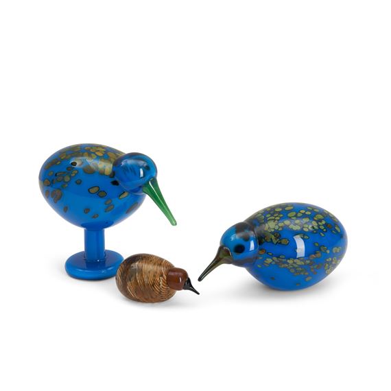 Oiva Toikka | THREE OIVA TOIKKA FOR IITTALA GLASS KIWI BIRDS, (Early ...