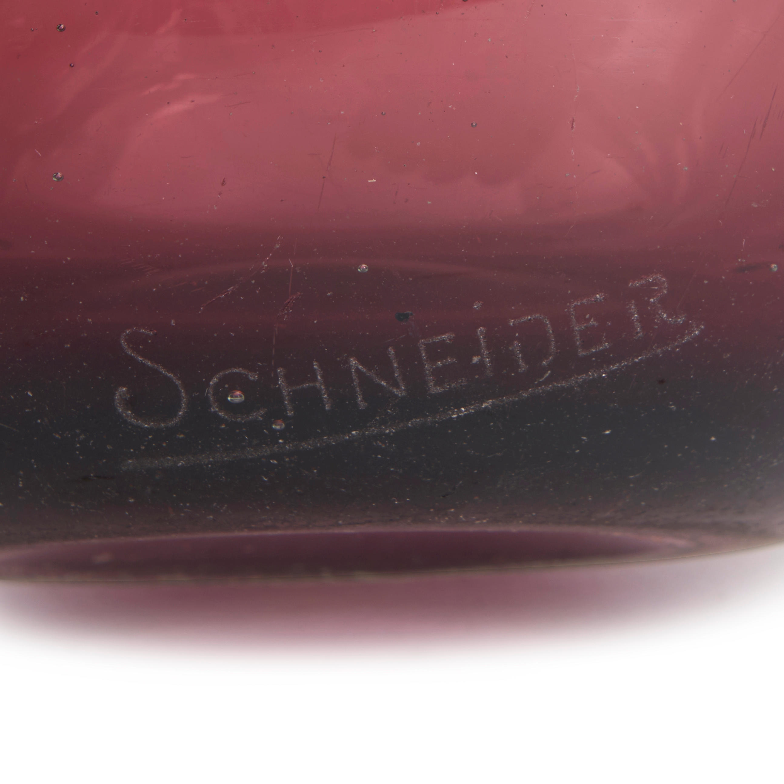 Le Verre Francais | CHARLES SCHNEIDER LE VERRE FRANCAIS GLASS VASE WITH ...
