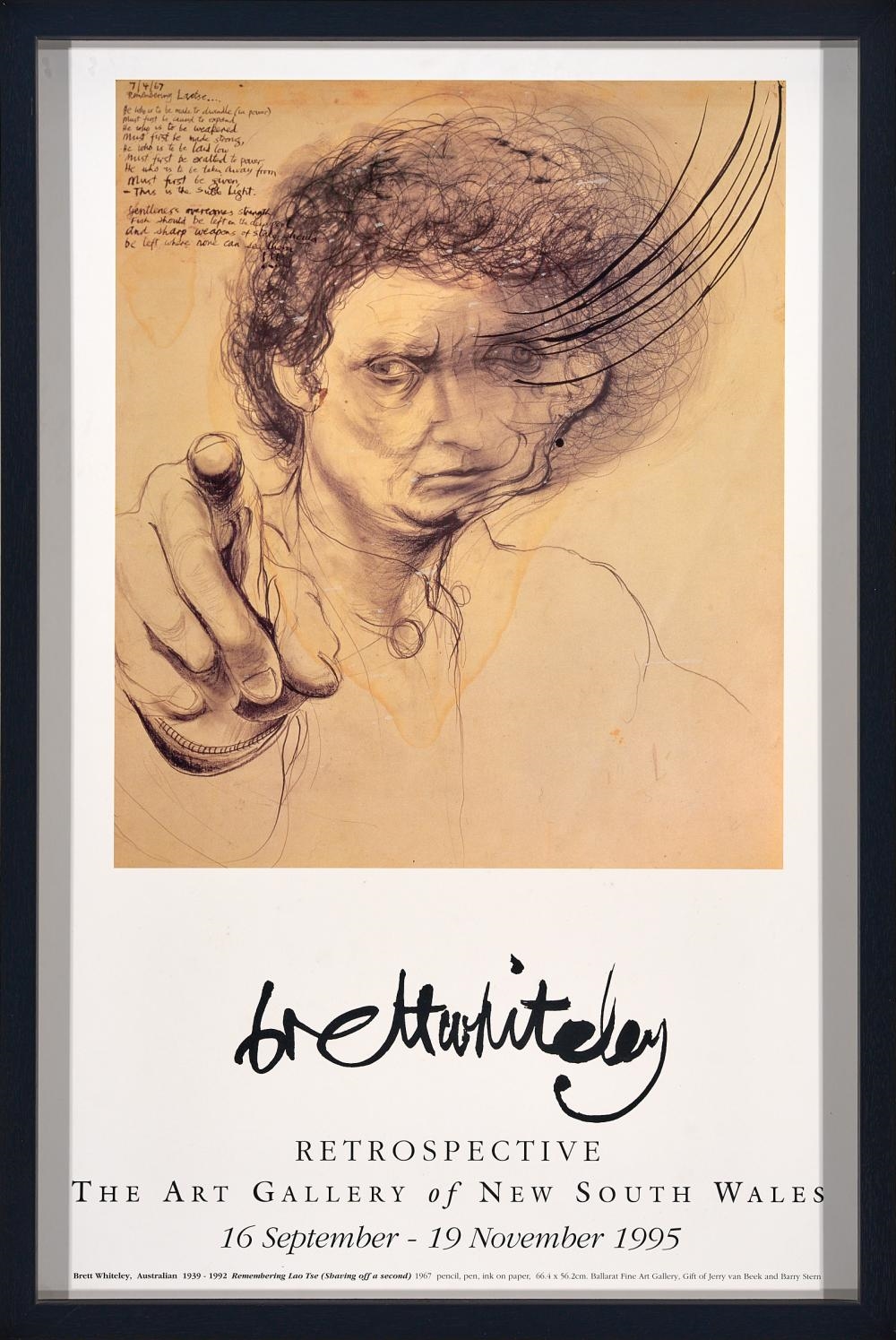 Brett Whiteley | Brett Whiteley Retrospective Exhibition, Art Gallery of New South Wales, 1995 ...
