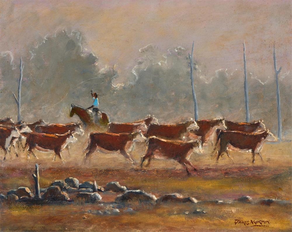 James Morton | High Country Cattle Muster | MutualArt