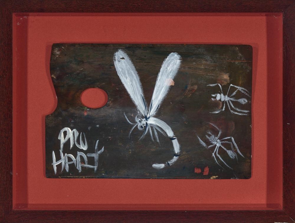 Kevin Charles Hart | Artist's Palette with Dragon Fly and Ants (1928 ...
