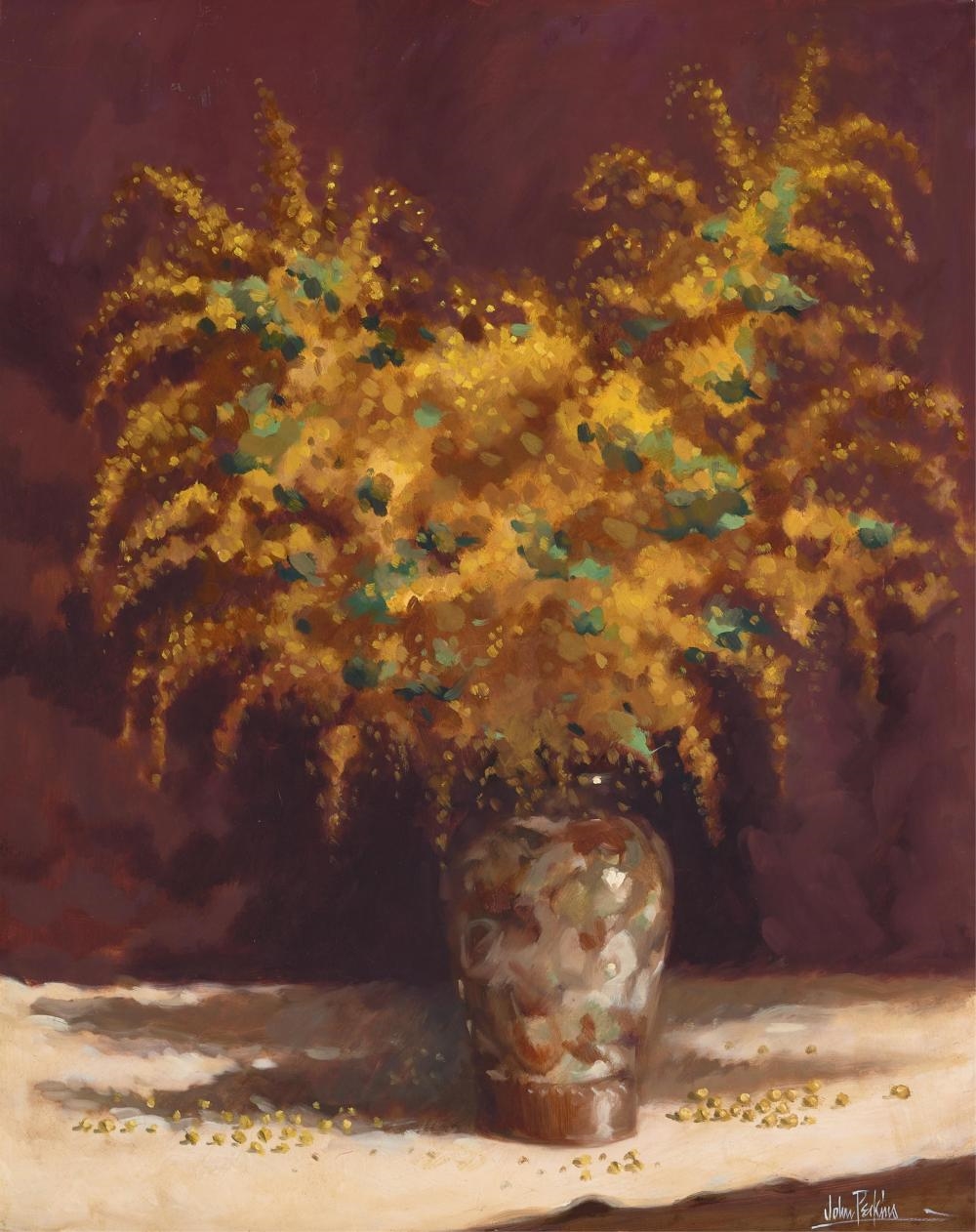 John Ure Perkins | Still Life with Wattle | MutualArt