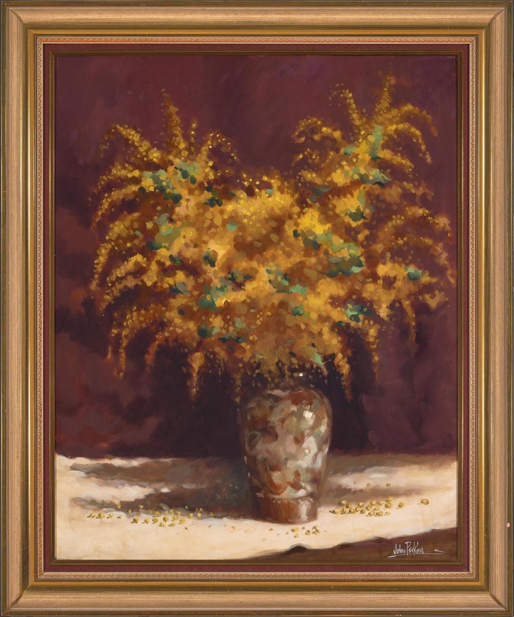 John Ure Perkins | Still Life with Wattle | MutualArt